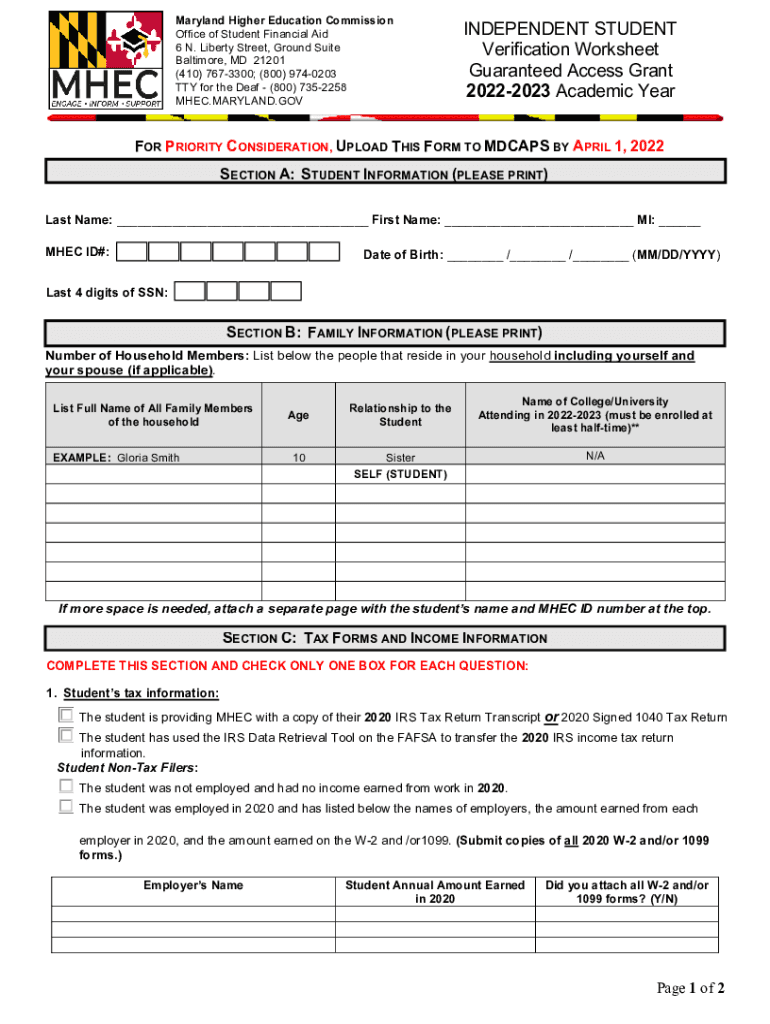 Fillable Online mhec maryland Pages - Contact Us - Maryland Higher Education Commission Fax ...