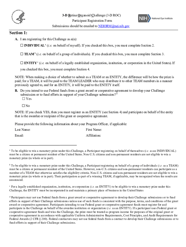 Fillable Online 3D Retina Organoid Challenge Submission Template Fax ...