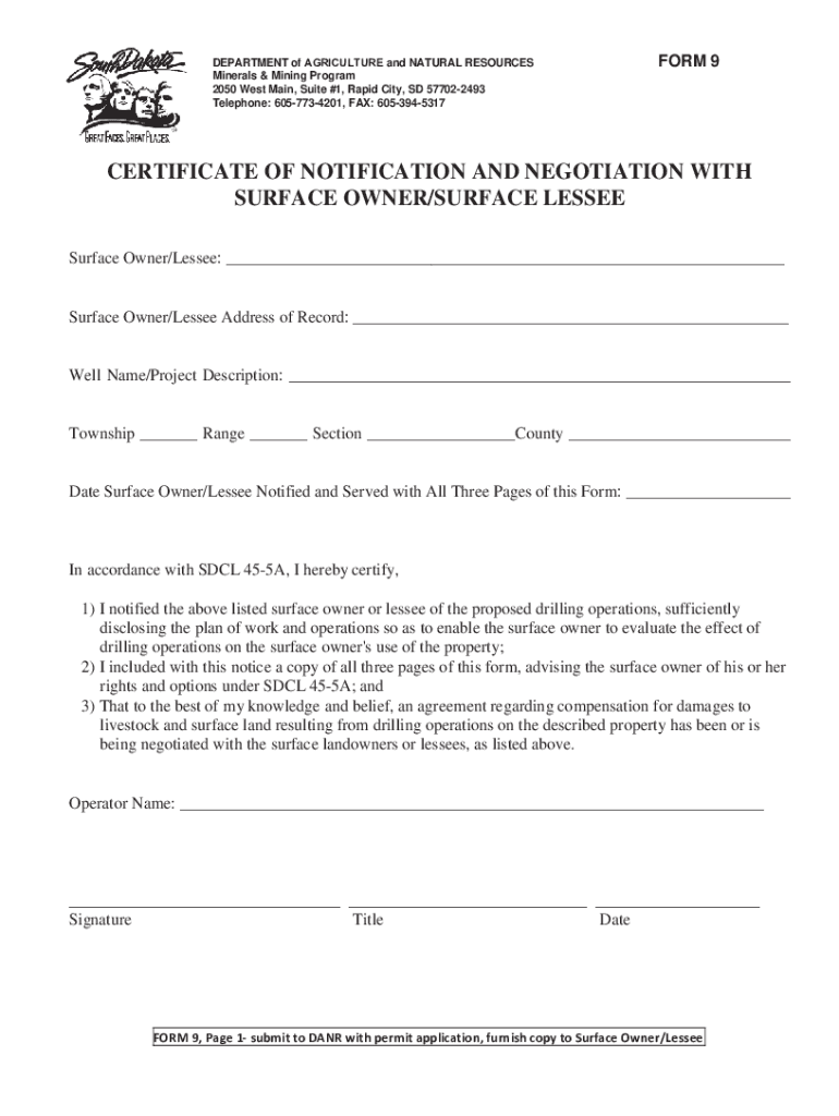Fillable Online Form9-Certificate of Notificationfillable.pdf Fax Email ...