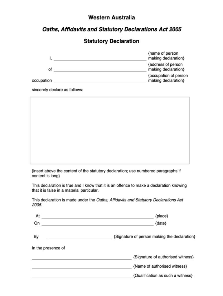 2017 2024 Form AU Oaths Affidavits And Statutory Declarations Act 