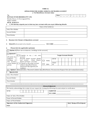 Fillable Online POA - Power of Attorney for your Demat accountZ-Connect ...