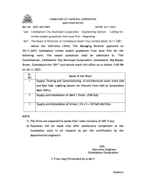Fillable Online ccmc gov 3.Urinal Toilet -Quotation Form Fax Email ...