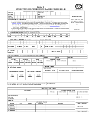Fillable Online I have filled the application form of ipu for B Arch ...