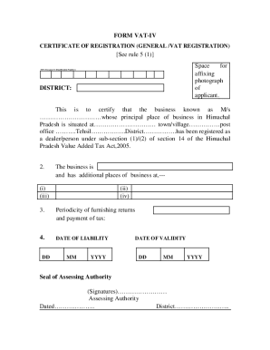 Fillable Online FORM VAT-IV Fax Email Print - pdfFiller