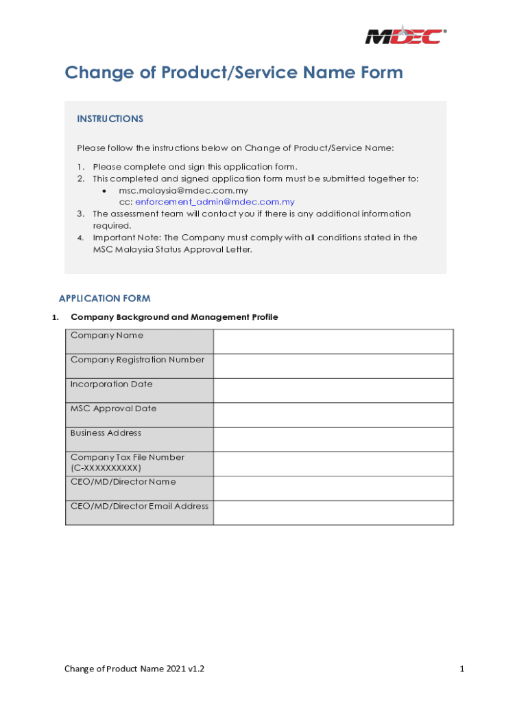Fillable Online Create a change request - Product Documentation Fax ...