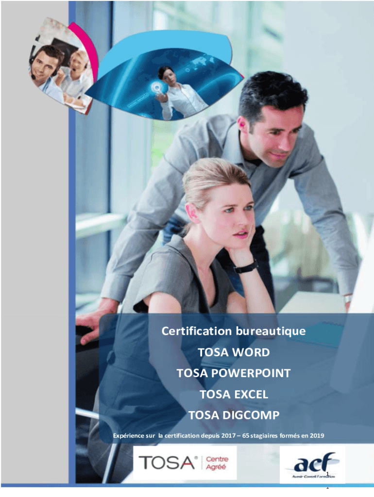 Remplissable En Ligne Certification bureautique TOSA : DIGCOMP - WORD - EXCEL ... Fax Email ...