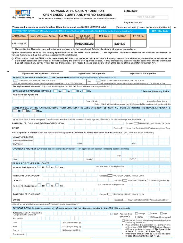 Fillable Online Get the free common application form for open-ended ...