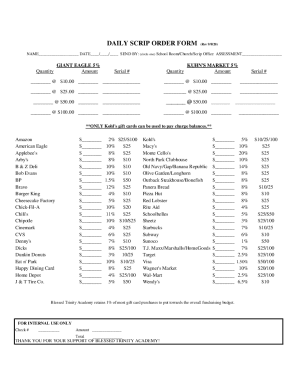 Fillable Online DAILY SCRIP ORDER FORM - d2y1pz2y630308.cloudfront.net ...