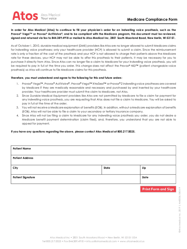 Fillable Online Atos Medical Inc.Resources - Documents and Forms Fax ...
