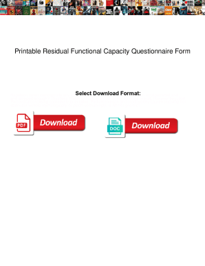 Fillable Online Printable Residual Functional Capacity Questionnaire ...
