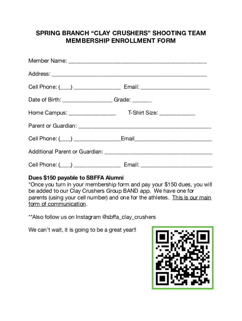 Fillable Online Shooting Sports Membership form Fax Email Print - pdfFiller