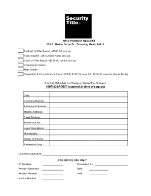 Fillable Online NEW Title Request Form.xls-Compatibility Mode Fax Email Print - pdfFiller