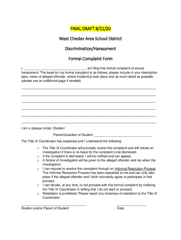 Fillable Online FINAL DRAFT 8/11/20 Fax Email Print - pdfFiller