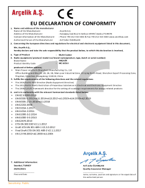 Fillable Online The EU Declaration of Conformity explained ...