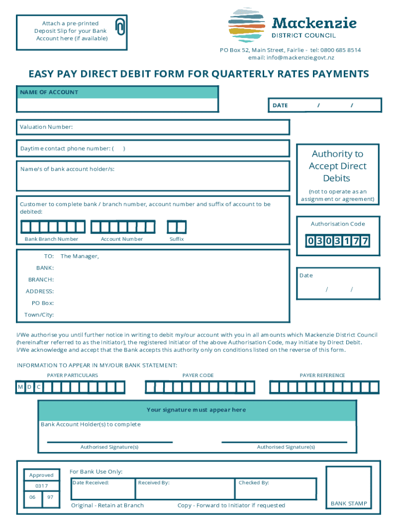 Fillable Online MDC-direct-debit-form.pdf Fax Email Print - pdfFiller