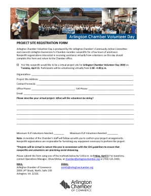 Fillable Online Fillable Online project site registration form ...