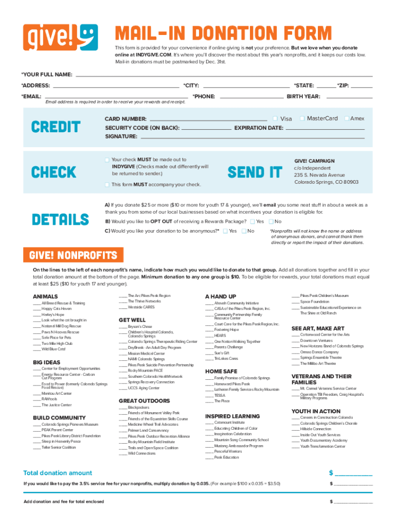 Fillable Online Fillable Online mail-in donation form - Santa Barbara ...