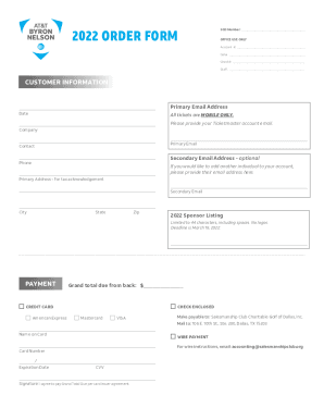 Fillable Online 2022 ORDER FORM SCD Member: OFFICE USE ONLY Fax Email ...