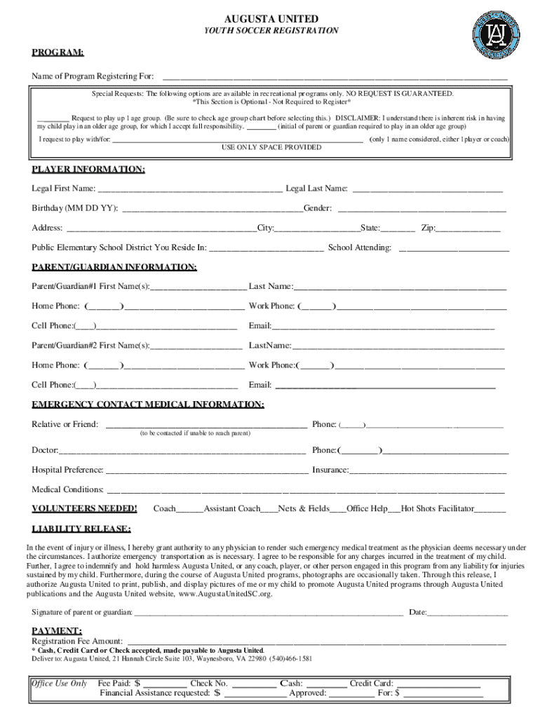 Fillable Online Parent Central Services (registration) - Army MWR Fax ...
