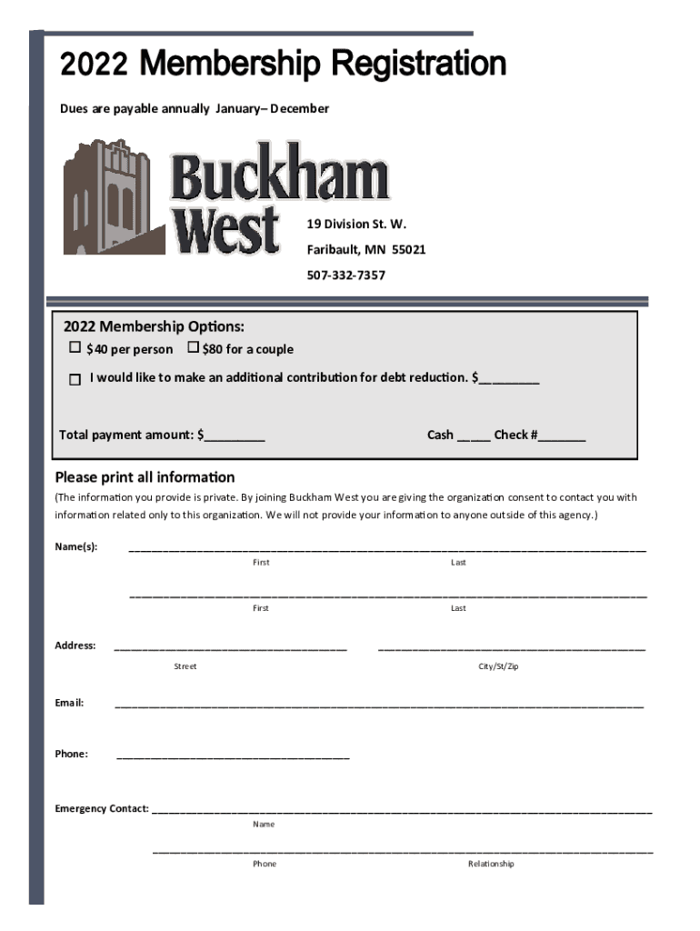Fillable Online Fillable Online 2021 Membership Dues are Now Available ...