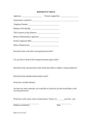 Fillable Online Reference Checking Guide - OPM.gov Fax Email Print ...