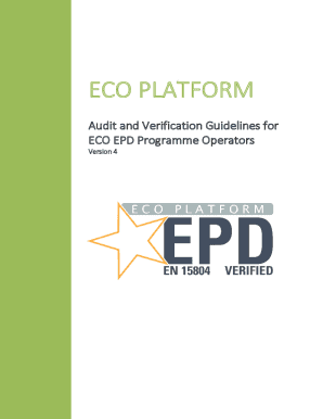 Fillable Online VERIFICATION REPORT FOR EPD OF CONSTRUCTION PRODUCT IN ...