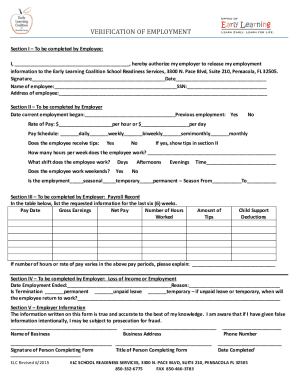 Fillable Online Awesome Employment Verification Release Form Template ...