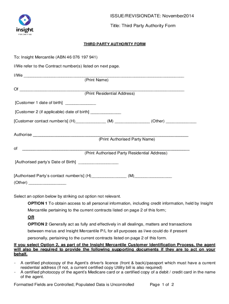Fillable Online Assignment Operation.docx - Issue Revision Date Form No ...