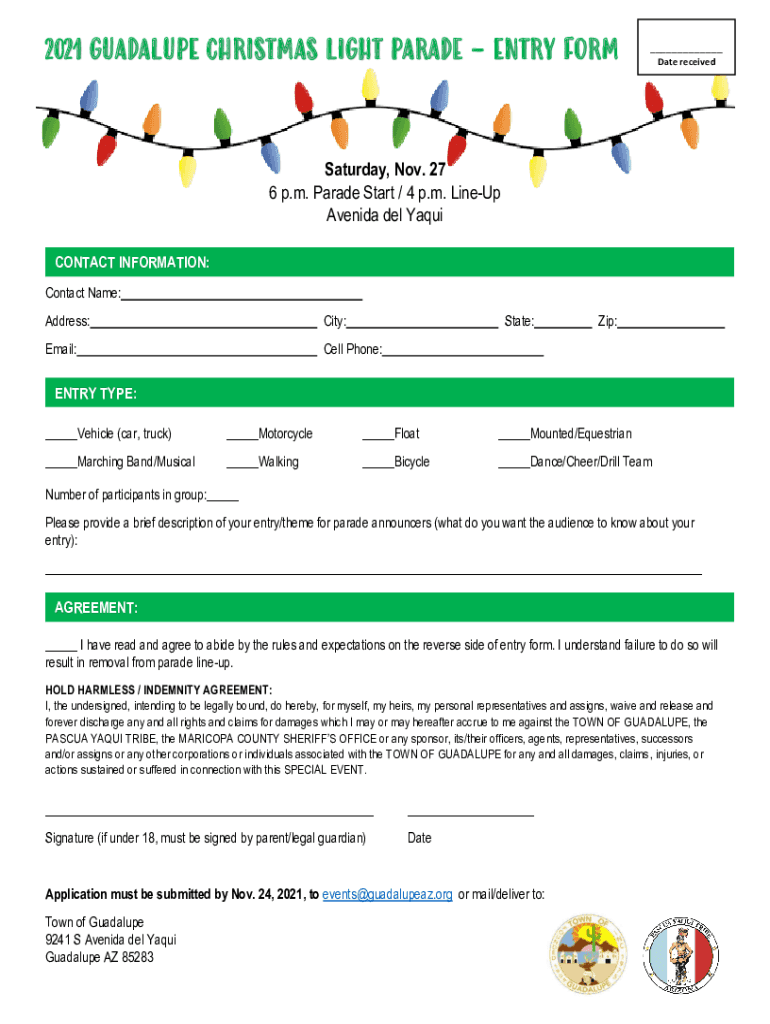 Fillable Online Light Parade Route FINAL Fax Email Print - pdfFiller