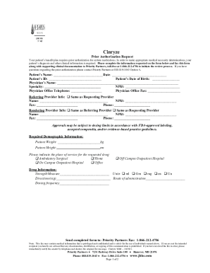 Fillable Online Prior Authorization Request Medicare Part B Form Fax ...