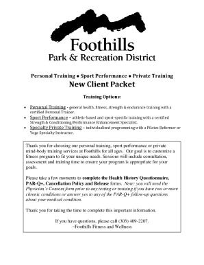 Fillable Online 14 Essential Personal Trainer Forms Fax Email Print ...