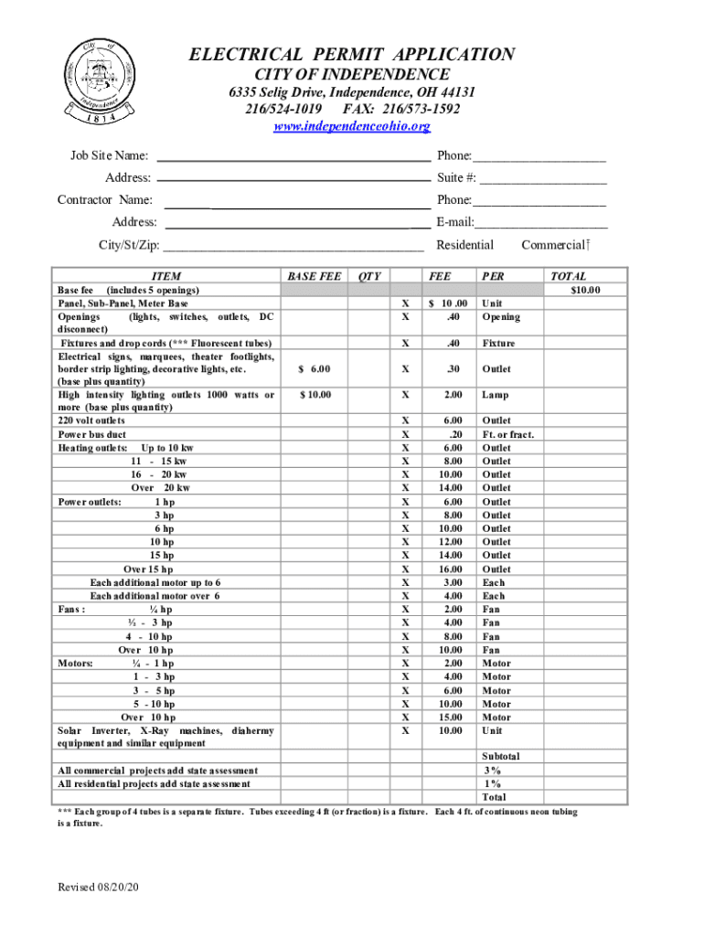 Fillable Online Fillable Online Permit Applications - City of Independence ... Fax Email Print ...