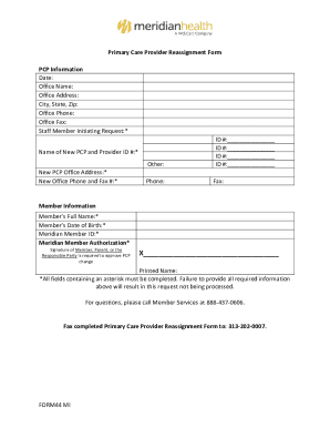 Fillable Online PCP Change Request Form - molinahealthcare.com Fax ...
