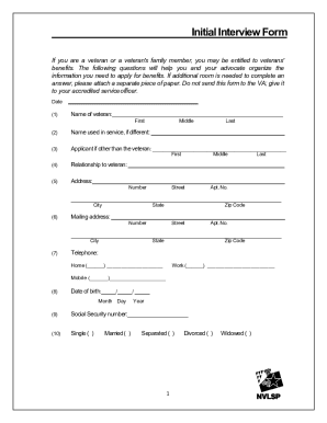Fillable Online 1.Initial-Interview-Form Fax Email Print - pdfFiller