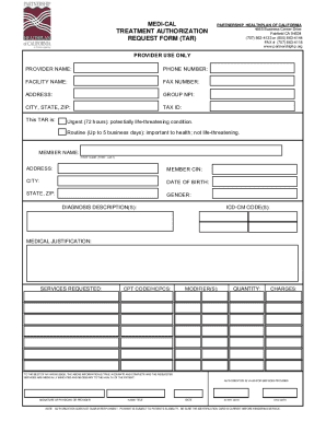 Fillable Online Get the free TREATMENT AUTHORIZATION REQUEST FORM (TAR ...