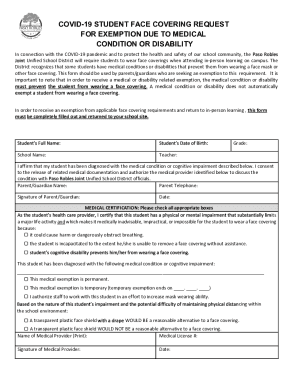 Fillable Online Mask Exemption Form-Blank.pdf Fax Email Print - pdfFiller