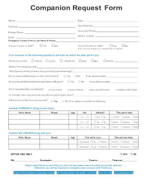 Fillable Online Designation of Secondary Address Form v3.0 Fax Email ...