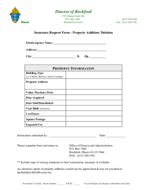 Fillable Online Property Add-Delete Form Fax Email Print - pdfFiller