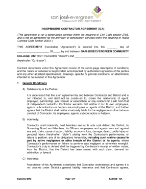 Fillable Online ica sample example Independent Contractor Agreement ...