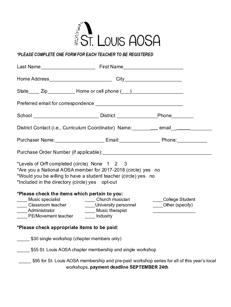 Fillable Online Pages 2- 6 Registration form: Please fill out, review ...