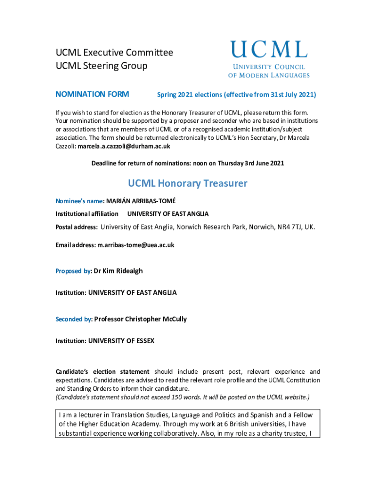 Fillable Online UCML Chair - university-council-modern-languages.org Fax Email Print - pdfFiller