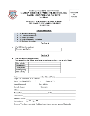 Fillable Online CMT Admission Form employee 2021 new.docx Fax Email ...