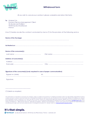 Fillable Online Withdrawal form - Konnect Global Fax Email Print ...