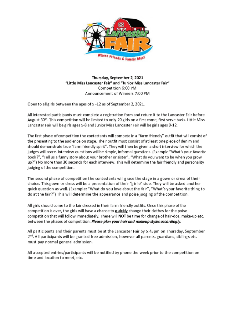 Fillable Online 2021-Little-Miss-Lancaster-Fair-Competition-Info-and ...