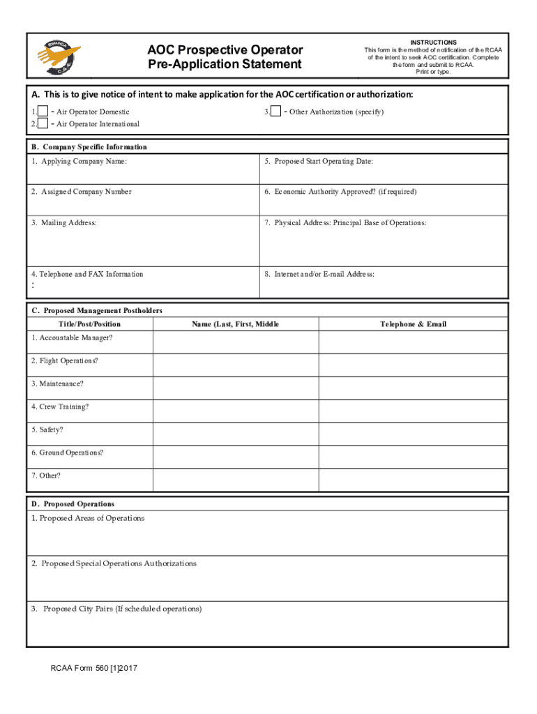 Fillable Online img2.caa.gov.vn2017/07/1417/27/560-Form-AOC-PASI ...