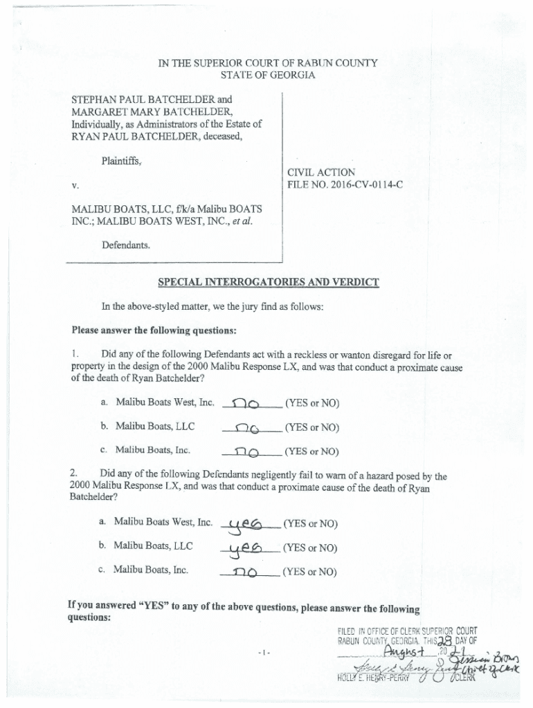 Fillable Online VERDICT FORM - images.law.com Fax Email Print - pdfFiller