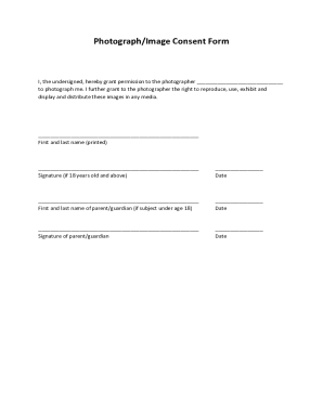 Fillable Online Photo release consent form PDF - photo consent/release ...