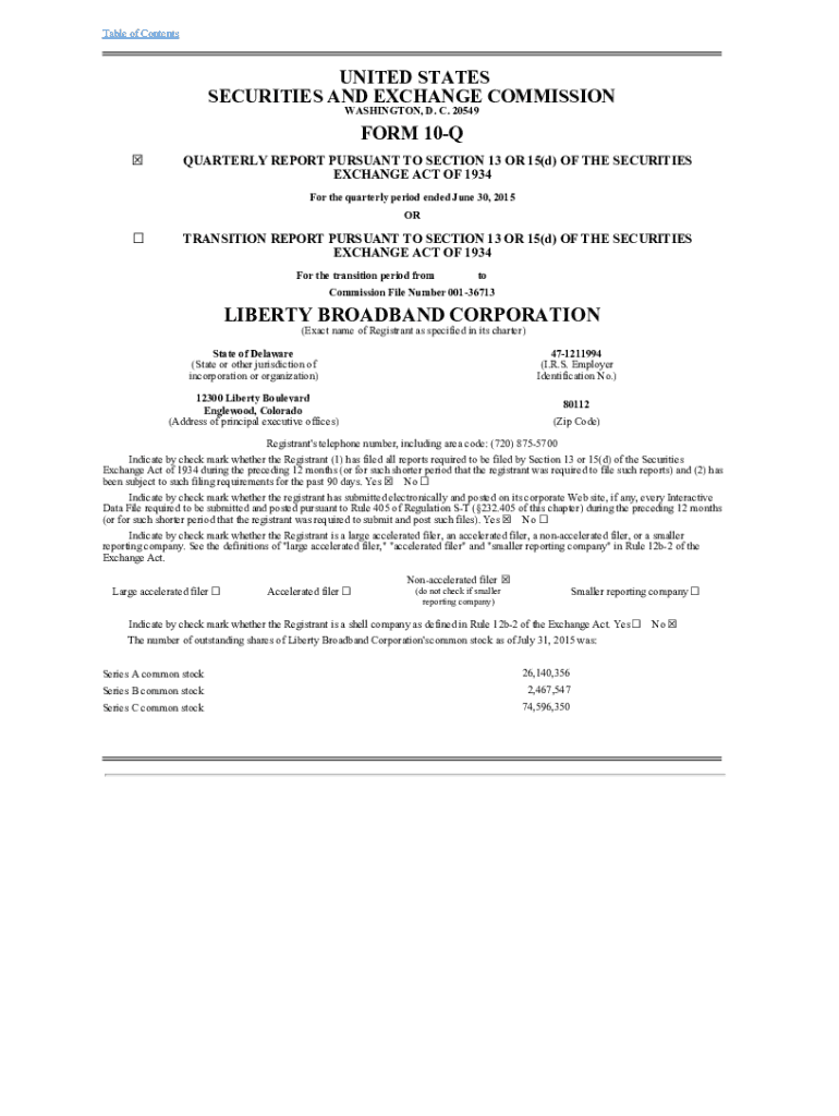 Fillable Online SEC Filings - Liberty Broadband :: Liberty Broadband ...