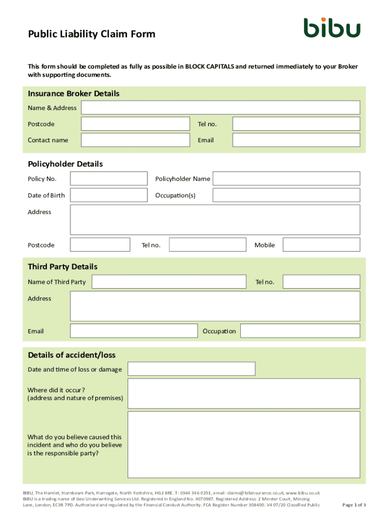 Fillable Online bibu co Fillable Online bibu co Employers' Liability ...