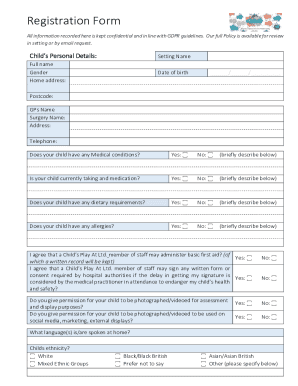 Fillable Online Safeguarding: Record Keeping & ConfidentialityA Unique ...